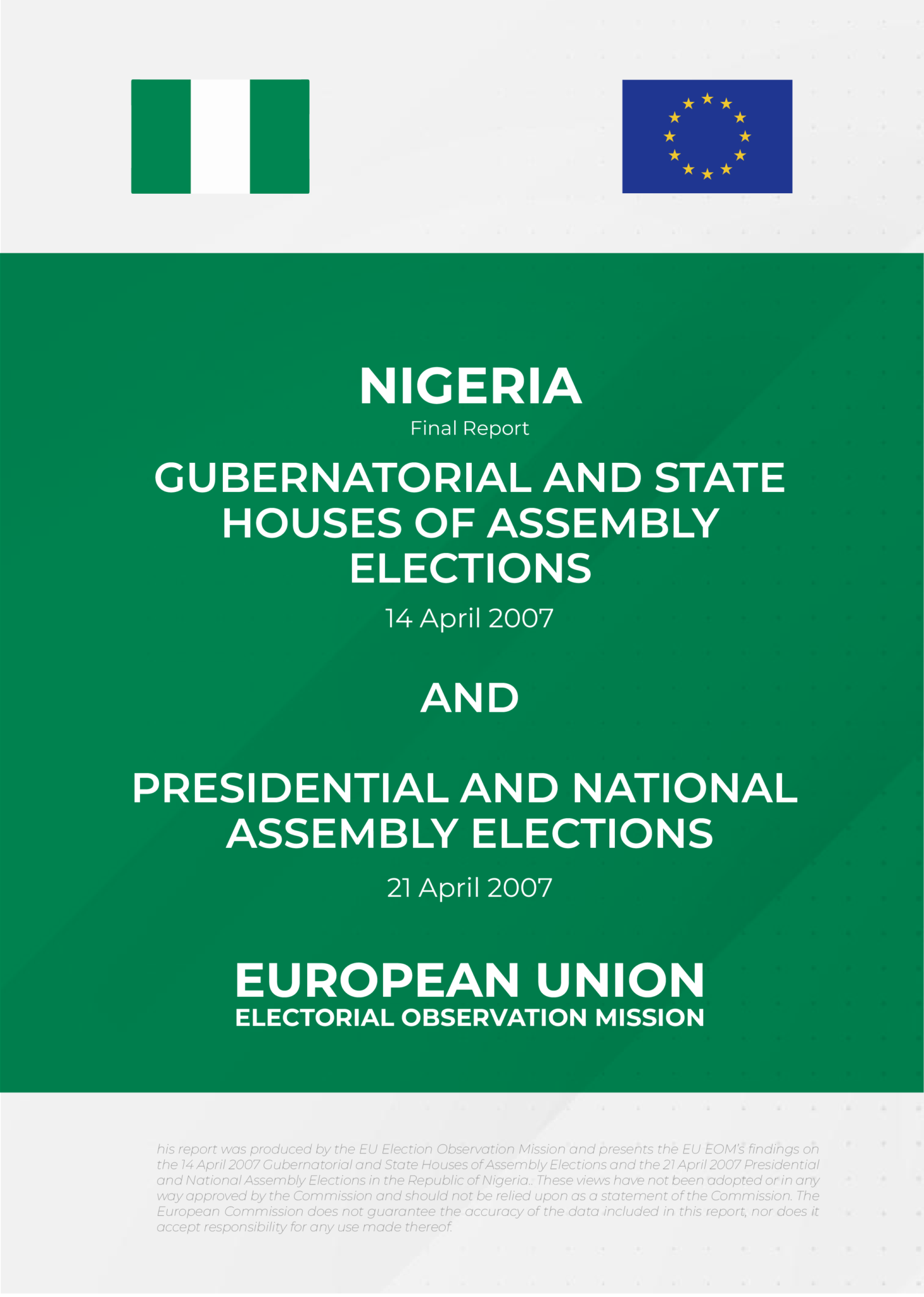 EOM reports - EU-SDGN